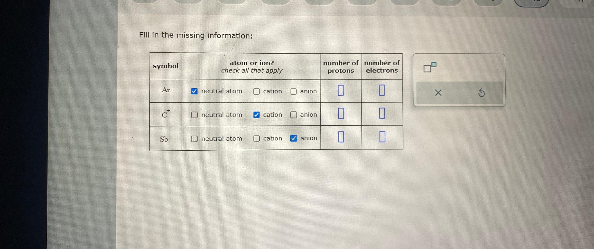 Solved Fill in the missing | Chegg.com