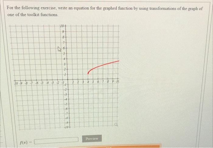 Solved For the following exercise, write an equation for the | Chegg.com