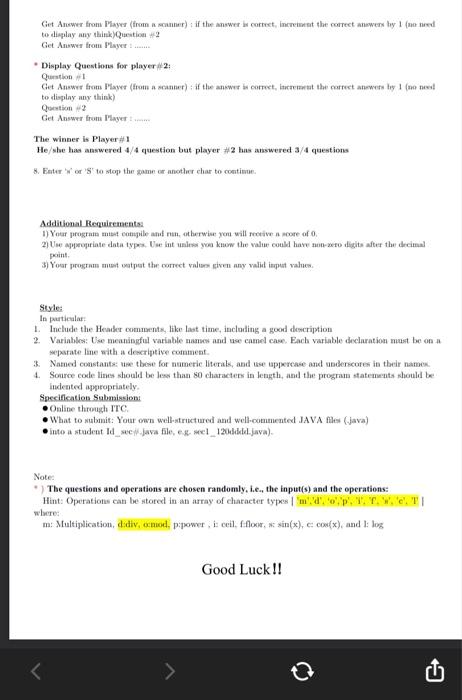 Solved 3 Write A Java Program That Does The Following Your 