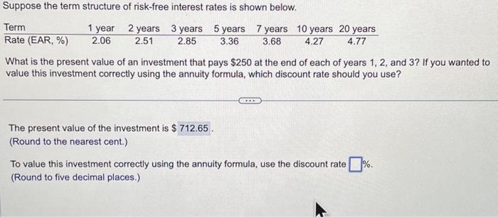 Solved Suppose the term structure of risk-free interest | Chegg.com