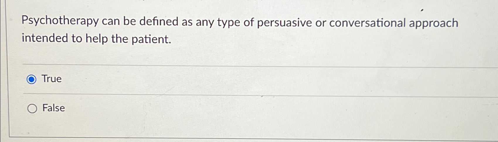 Solved Psychotherapy can be defined as any type of | Chegg.com