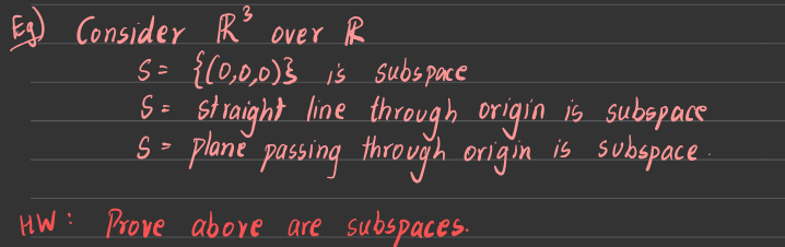 Solved Ef) ﻿Consider R3 ﻿over Rs={(0,0,0)} ﻿is subspaceS= | Chegg.com