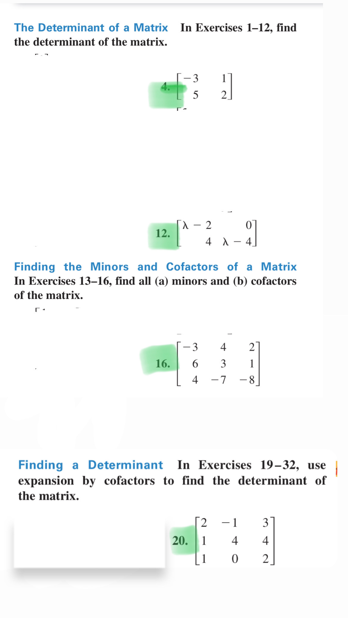 Solved Please solve all questions ( ﻿linear algebra) | Chegg.com