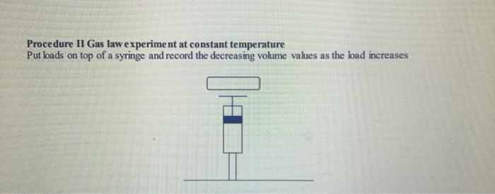 Solved Procedure 1 Absolute zero experiment Prepare the air | Chegg.com