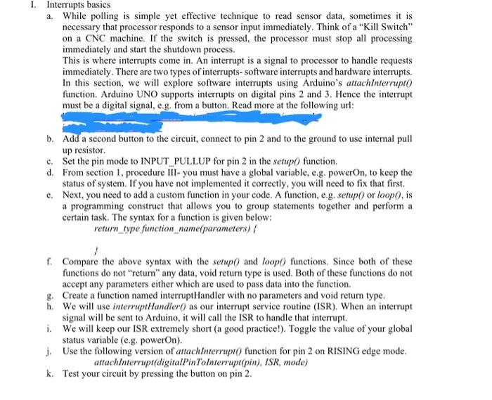 Solved Interrupts basics a. While polling is simple yet | Chegg.com