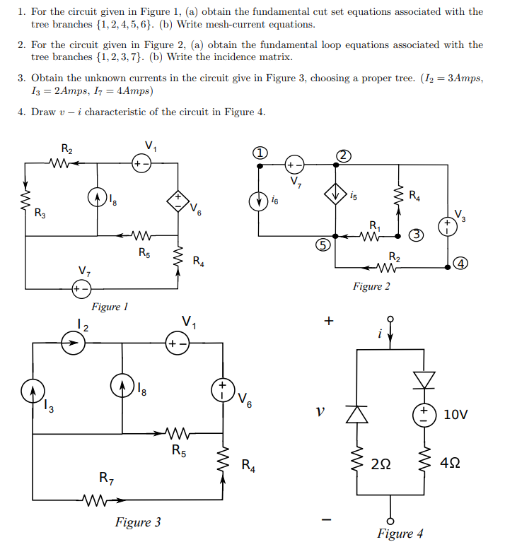 Solved For the circuit given in ﻿Figure 1, (a) ﻿obtain the | Chegg.com
