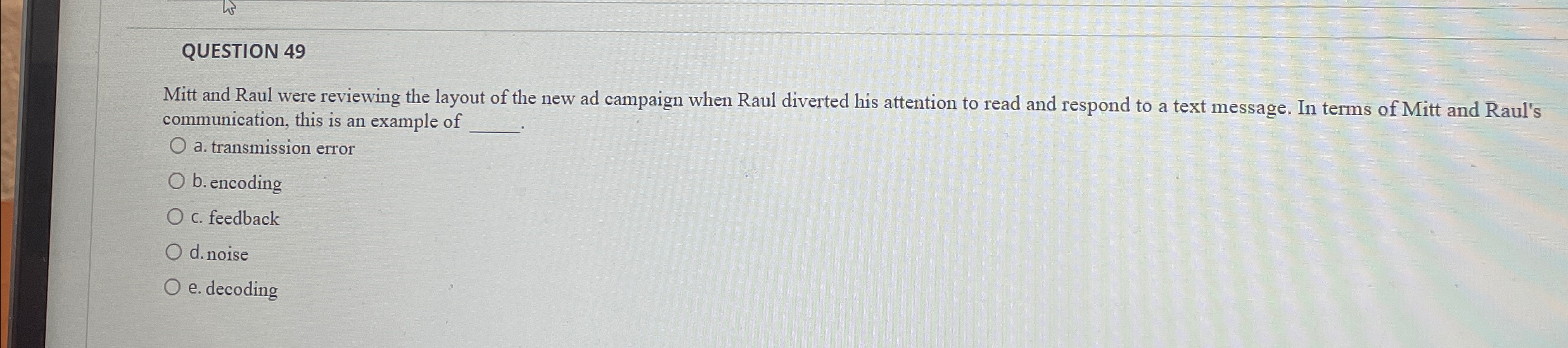 Solved QUESTION 49Mitt and Raul were reviewing the layout of | Chegg.com