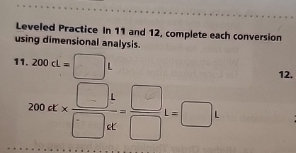 Solved Leveled Practice In 11 ﻿and 12, ﻿complete each | Chegg.com