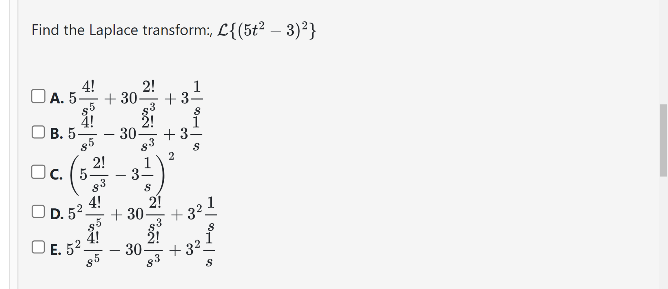 Solved Find the Laplace transform:, | Chegg.com