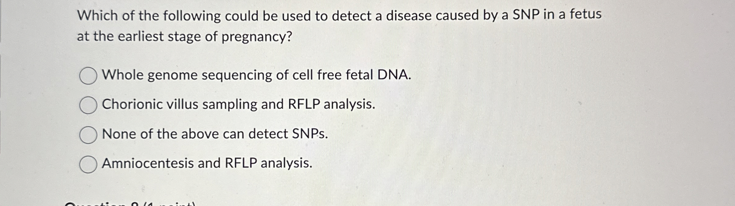 Solved Which of the following could be used to detect a | Chegg.com