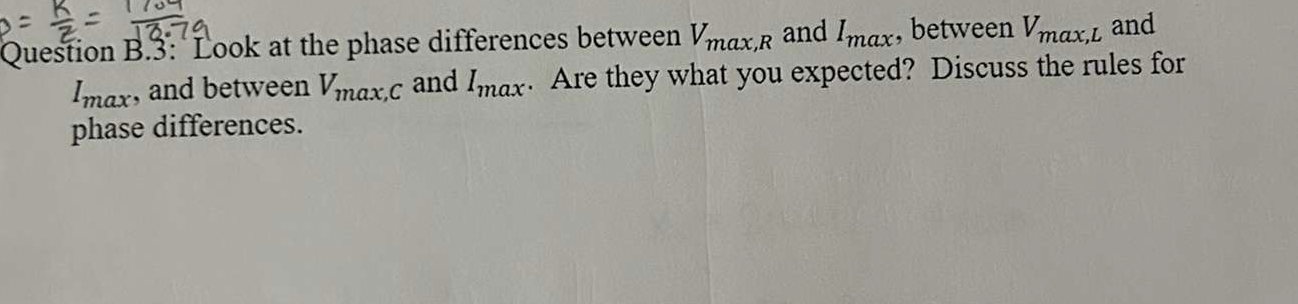 Solved Question B.3: Look at the phase differences between | Chegg.com