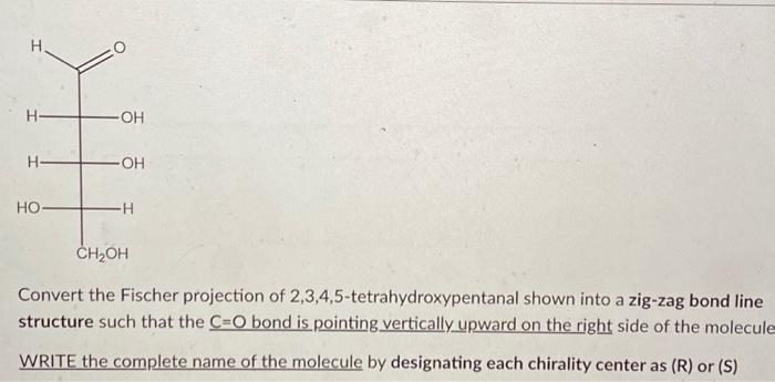 Solved Convert the Fischer projection of | Chegg.com