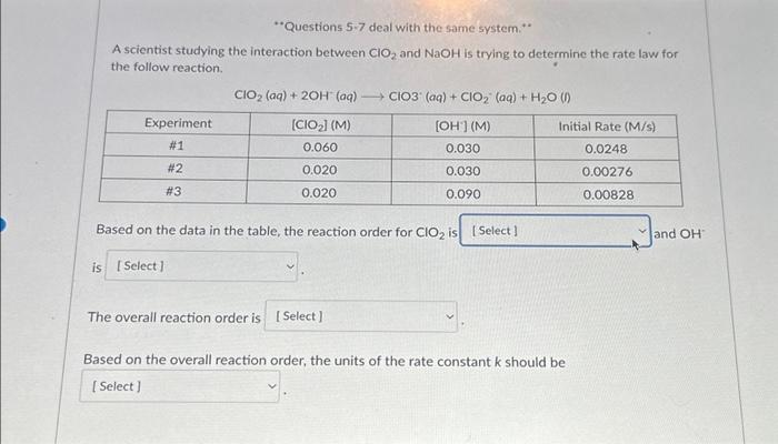 Solved **Questions 5-7 deal with the same system.** A | Chegg.com