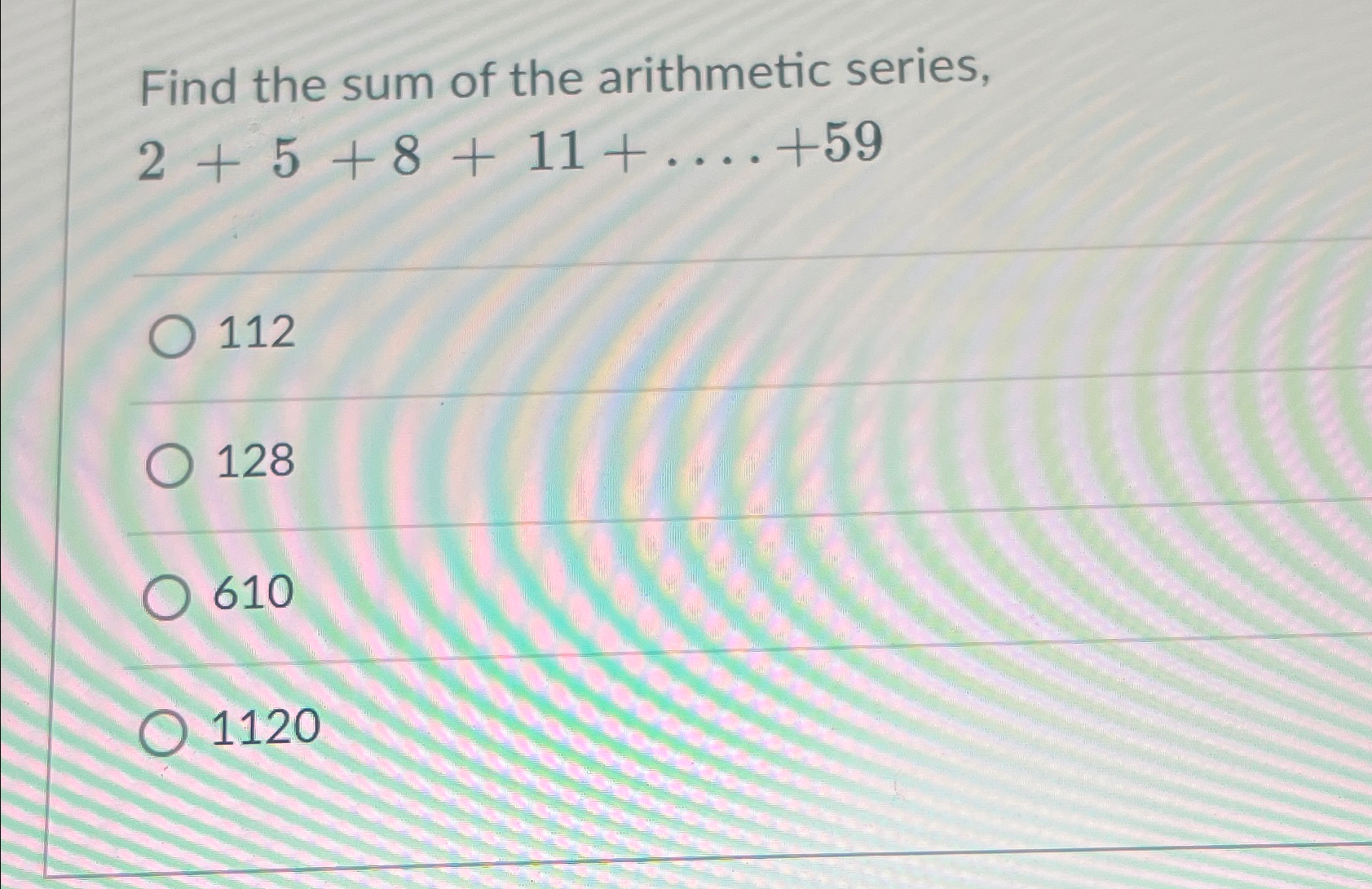 Solved Find the sum of the arithmetic | Chegg.com