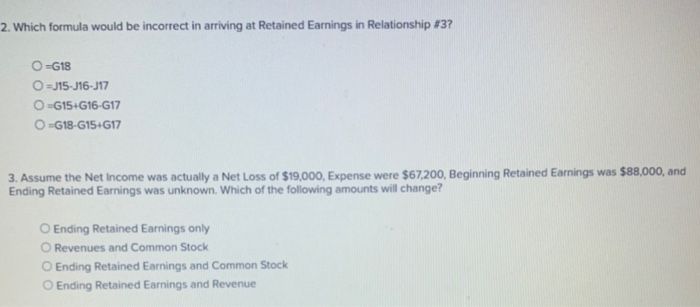 Solved Enter formulas in cells that contain question marks | Chegg.com