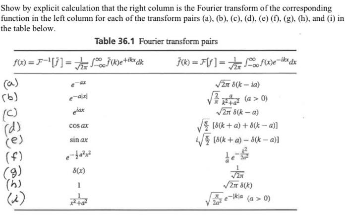 Solved Show by explicit calculation that the right column is | Chegg.com