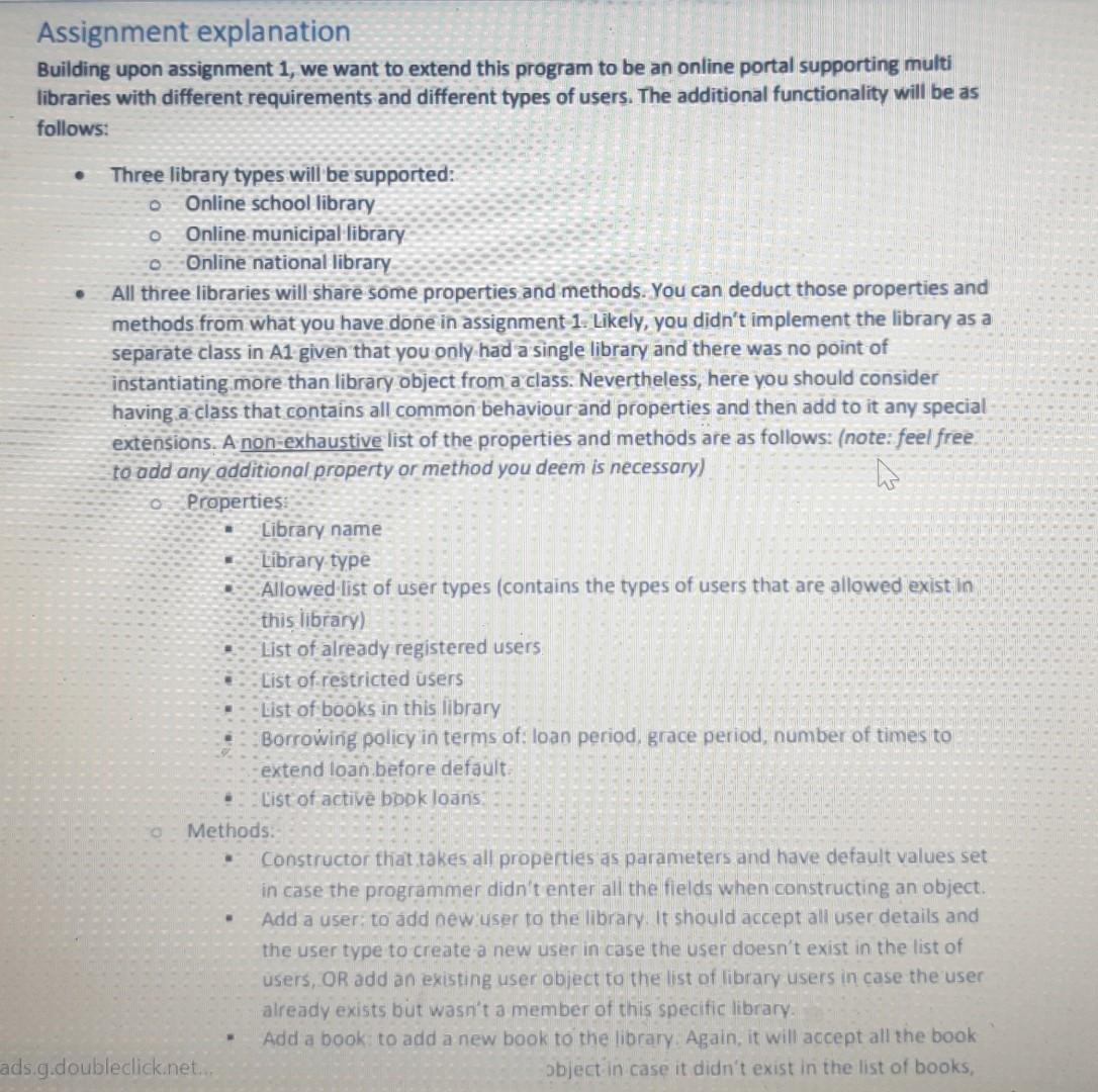 Solved Introduction This assignment is designed to test your | Chegg ...