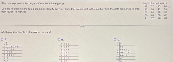 Solved part 2: Identify the two values that are closest to | Chegg.com