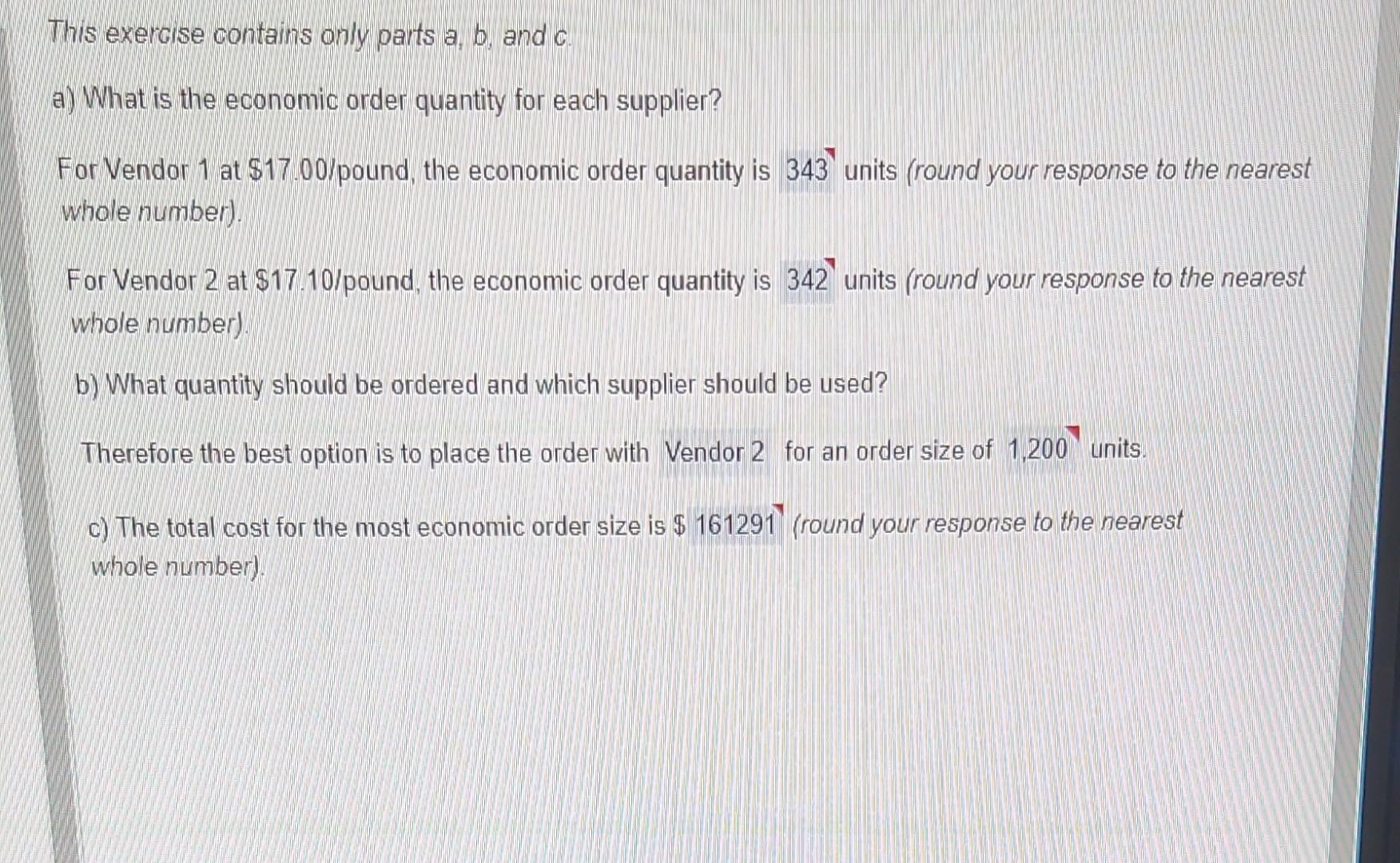 Solved This exercise contains only parts a,b, and c a) What | Chegg.com