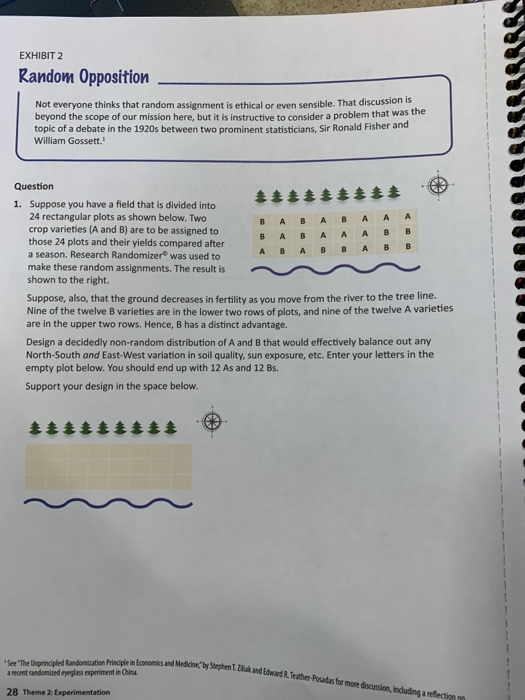 Solved EXHIBIT 1 What's Random It is easy to confuse | Chegg.com