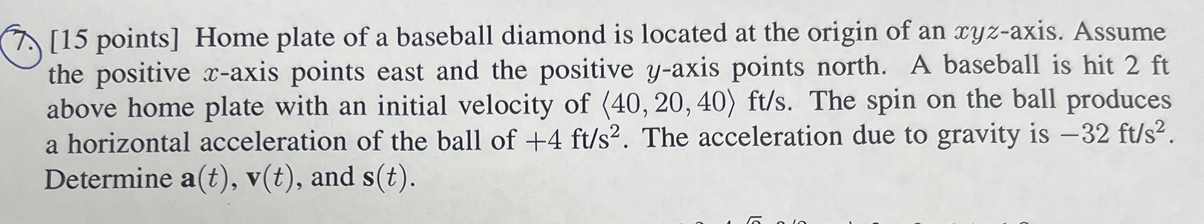 Solved (7.) [15 ﻿points] ﻿Home plate of a baseball diamond | Chegg.com
