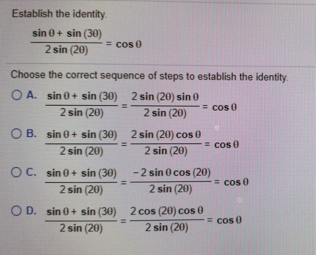 Solved Multiply and simplify sin Ocos 0 (cos 0 + sin )( cos | Chegg.com