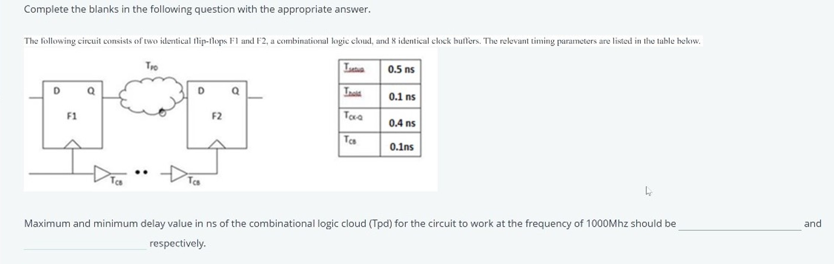 Solved Complete the blanks in the following question with | Chegg.com