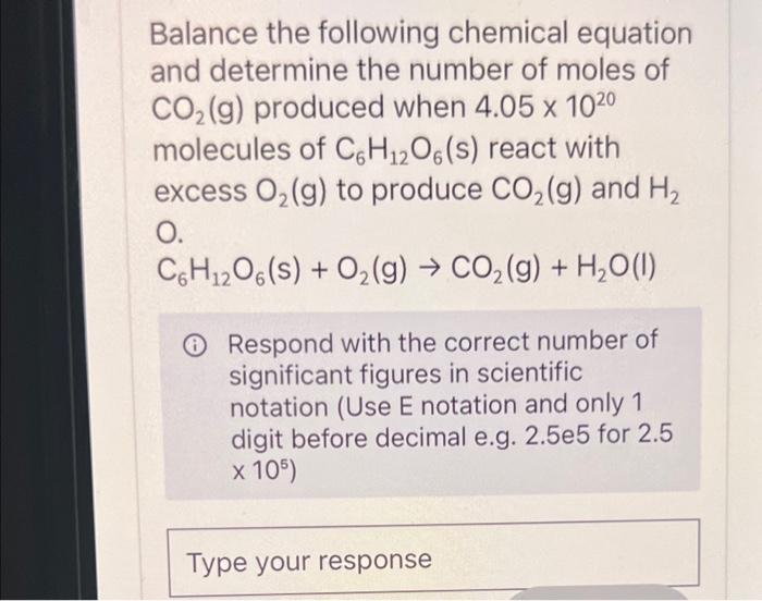 [Solved]: Balance the following chemical equation and deter