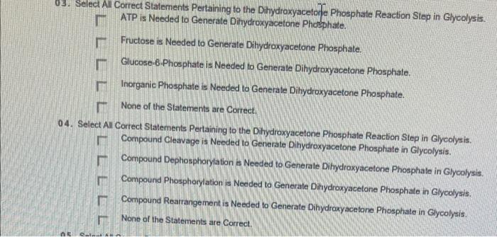 Solved 03. Select Al Correct Statements Pertaining to the | Chegg.com