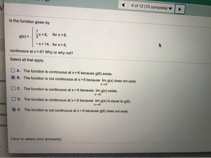 Solved PL 4 of 12 (10 complete) Is the function given by | Chegg.com