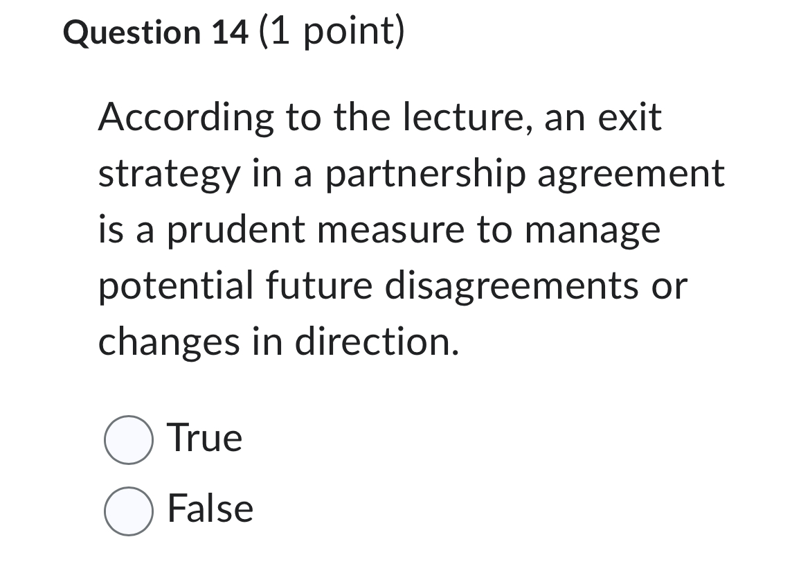 Solved Question 14 (1 ﻿point)According to the lecture, an | Chegg.com