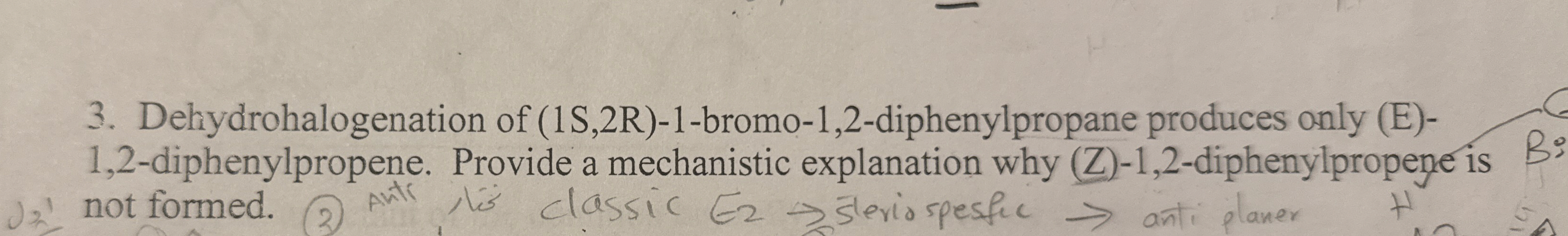 Solved Dehydrohalogenation of | Chegg.com