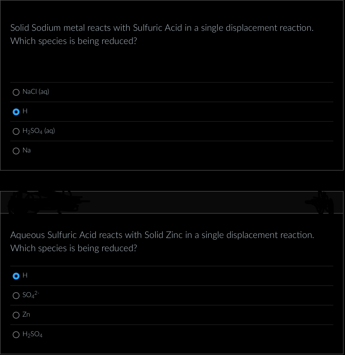 Solved Solid Sodium metal reacts with Sulfuric Acid in a | Chegg.com