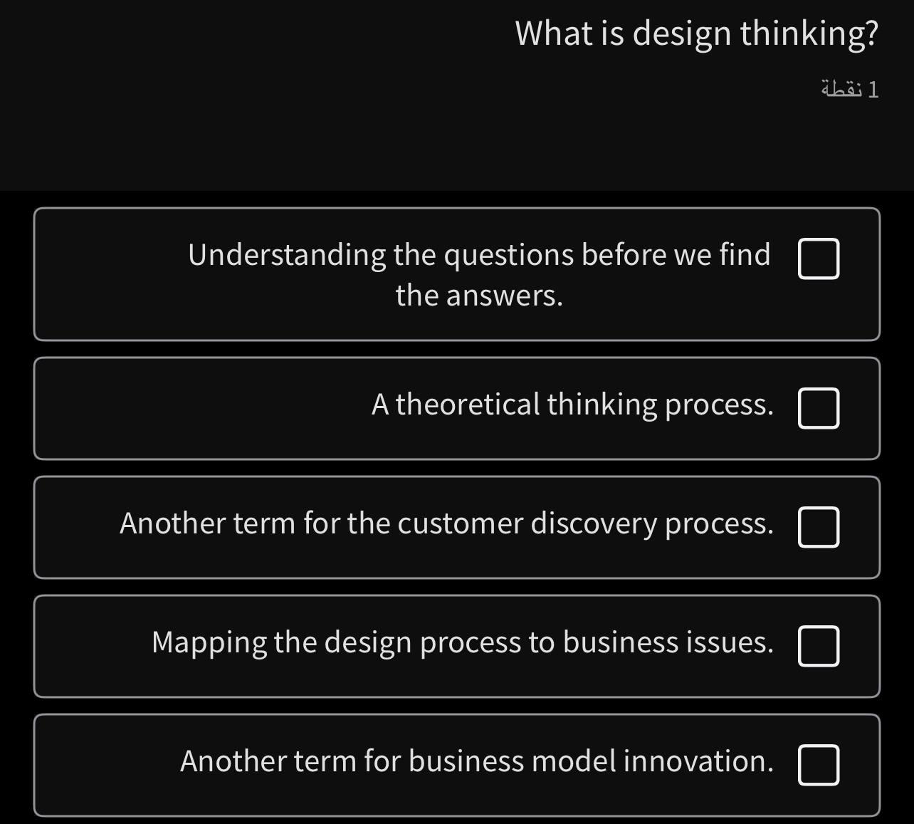 Solved What is design thinking?Understanding the questions | Chegg.com