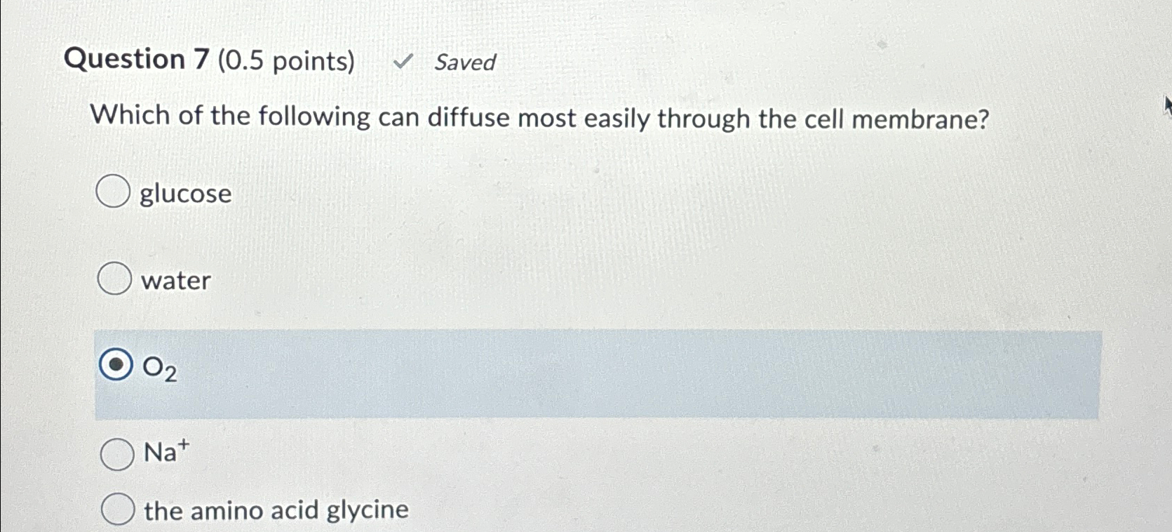 Solved Question 7 ( 0.5 ﻿points) ﻿SavedWhich of the | Chegg.com