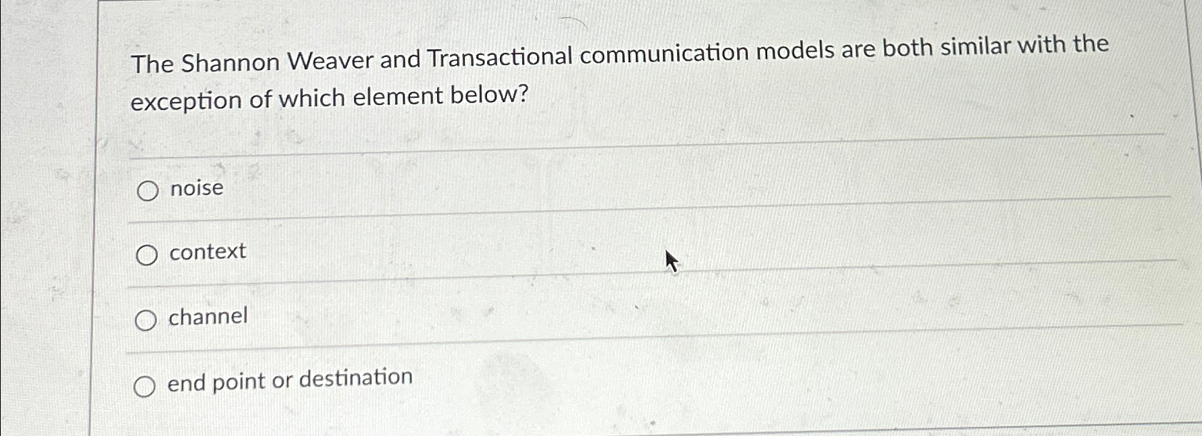 Solved The Shannon Weaver and Transactional communication | Chegg.com