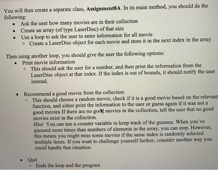 Solved Assignment 8A: Rare Collection. We can make arrays of | Chegg.com