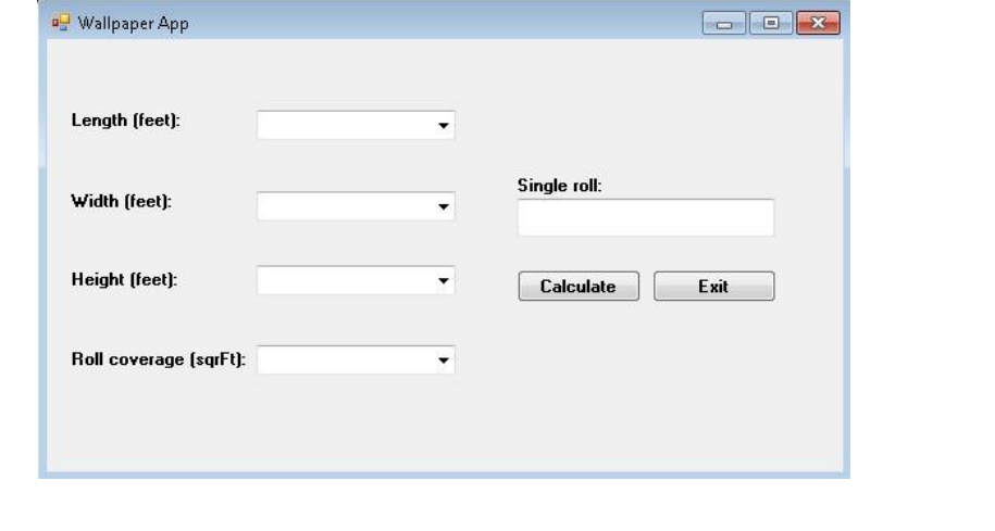 Solved Length (feet): Width (feet): Single roll: Height | Chegg.com
