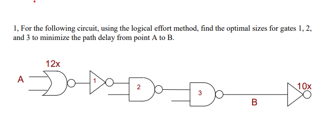Solved 1, ﻿For the following circuit, using the logical | Chegg.com