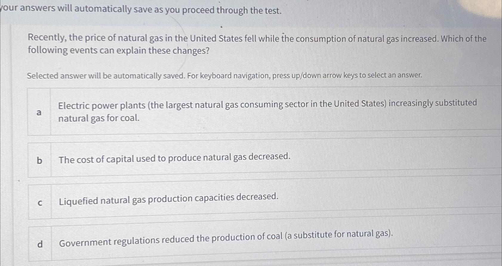 Solved jour answers will automatically save as you proceed | Chegg.com