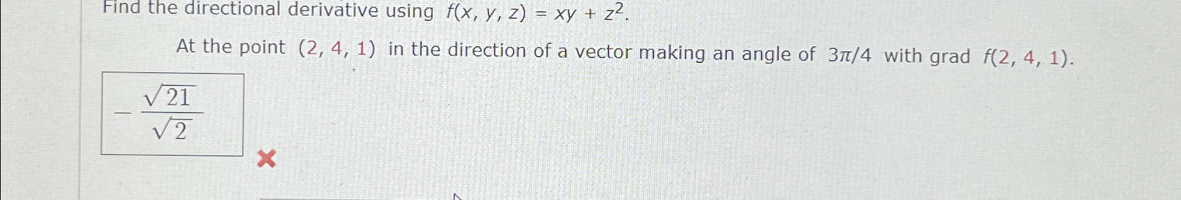 Solved Find the directional derivative using | Chegg.com