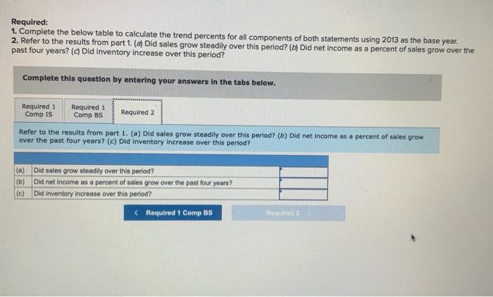 Solved Problem 13-1A Calculating and analyzing trend | Chegg.com