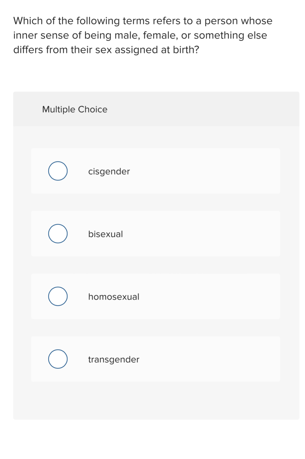 Solved Which of the following terms refers to a person | Chegg.com
