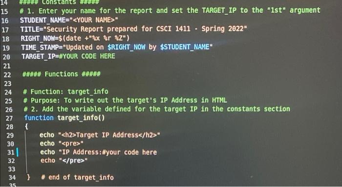 Solved how do you do this? the code goes where it says #your | Chegg.com