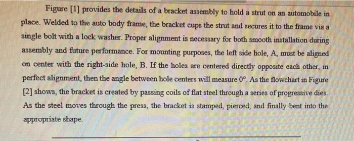 Solved Figure [1] provides the details of a bracket assembly | Chegg.com