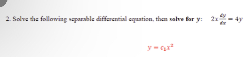 Solved Solve the following separable differential equation, | Chegg.com Solved Solve the following separable differential equation, | Chegg.com
