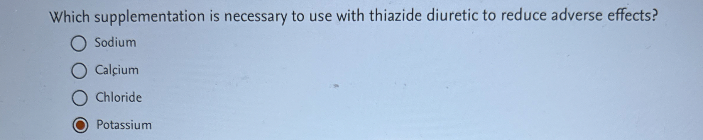 Solved Which supplementation is necessary to use with | Chegg.com