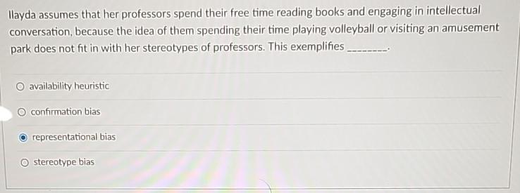 Solved llayda assumes that her professors spend their free | Chegg.com