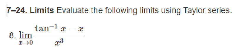 Solved 7-24. ﻿Limits Evaluate the following limits using | Chegg.com