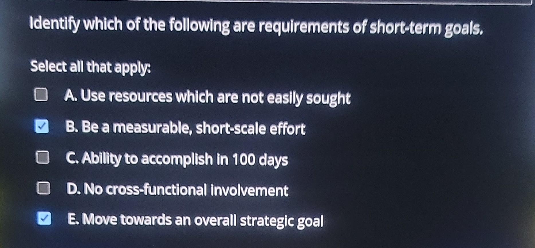 Solved Identify which of the following are requirements of | Chegg.com